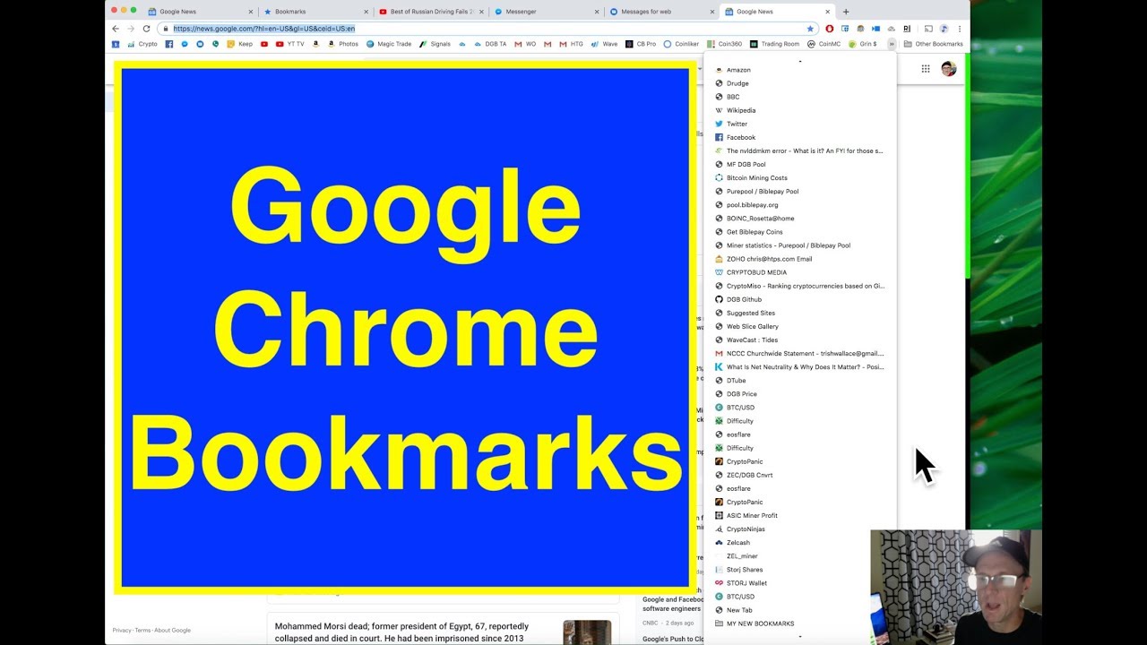 Bookmarks in Google Chrome - YouTube