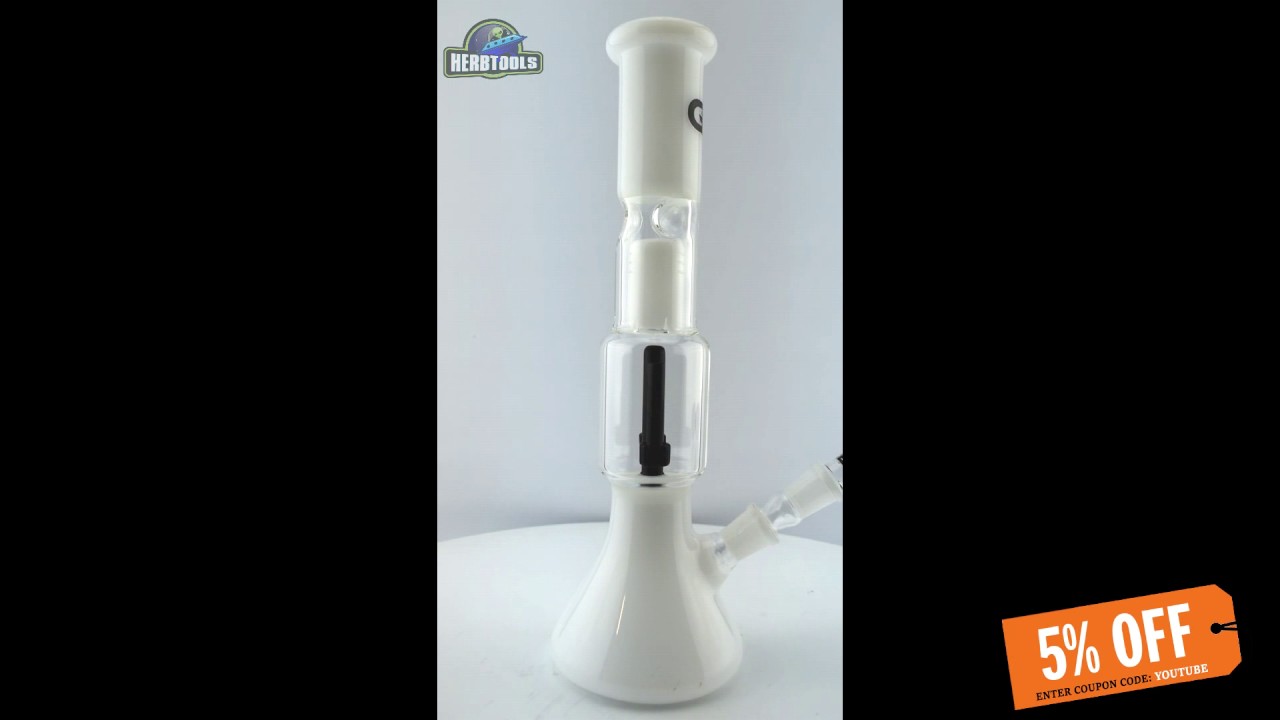 Grace Glass Double Barrel Bong [HD] [HERBTOOLS] - YouTube