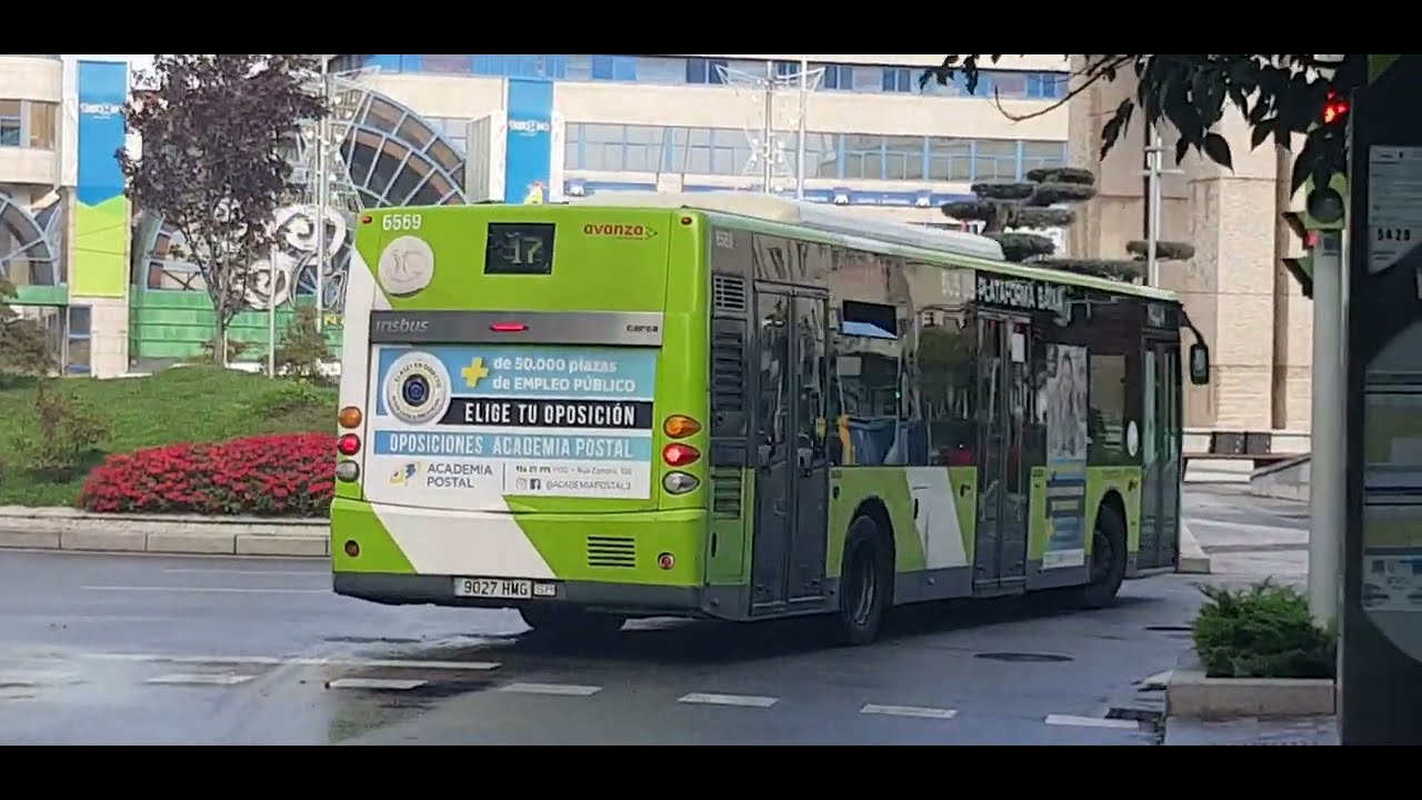 Here is the Vitrasa bus 6569 on the number 17 in Vigo Sunday 23 October ...