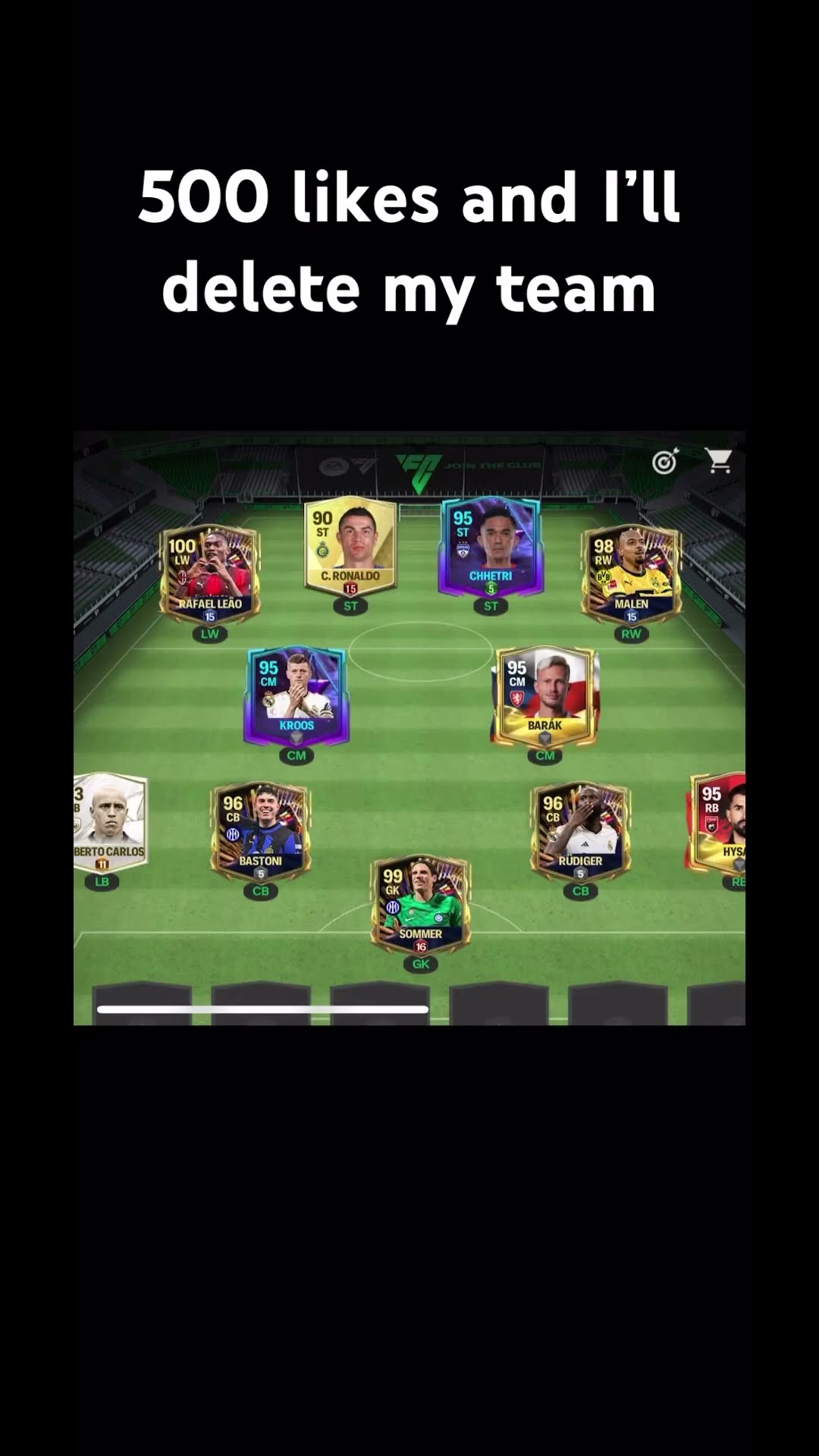500 likes and I’ll delete my team #fifa #team - YouTube