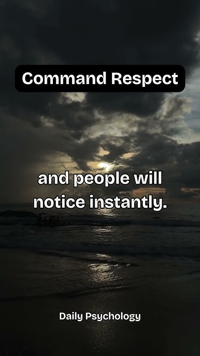 How to command respect immediately - YouTube