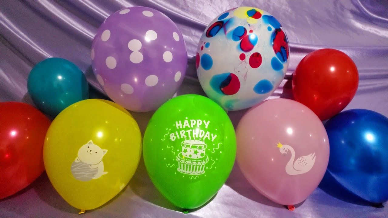 FUN BIRTHDAY BALLOONS POP PART 690!!! - YouTube