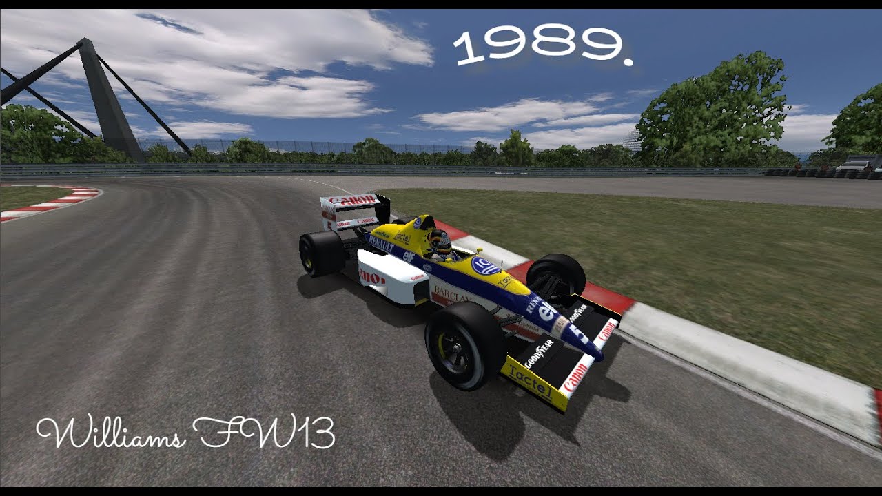 1989 Williams - Renault FW13 Showcase (rFactor F1 1989 mod - YouTube