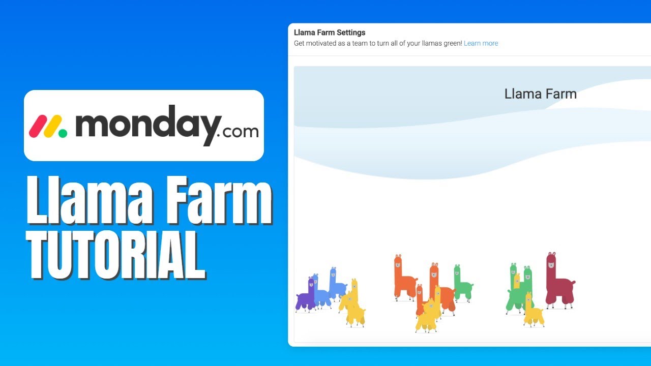 Llama farm Tutorial monday.com - YouTube