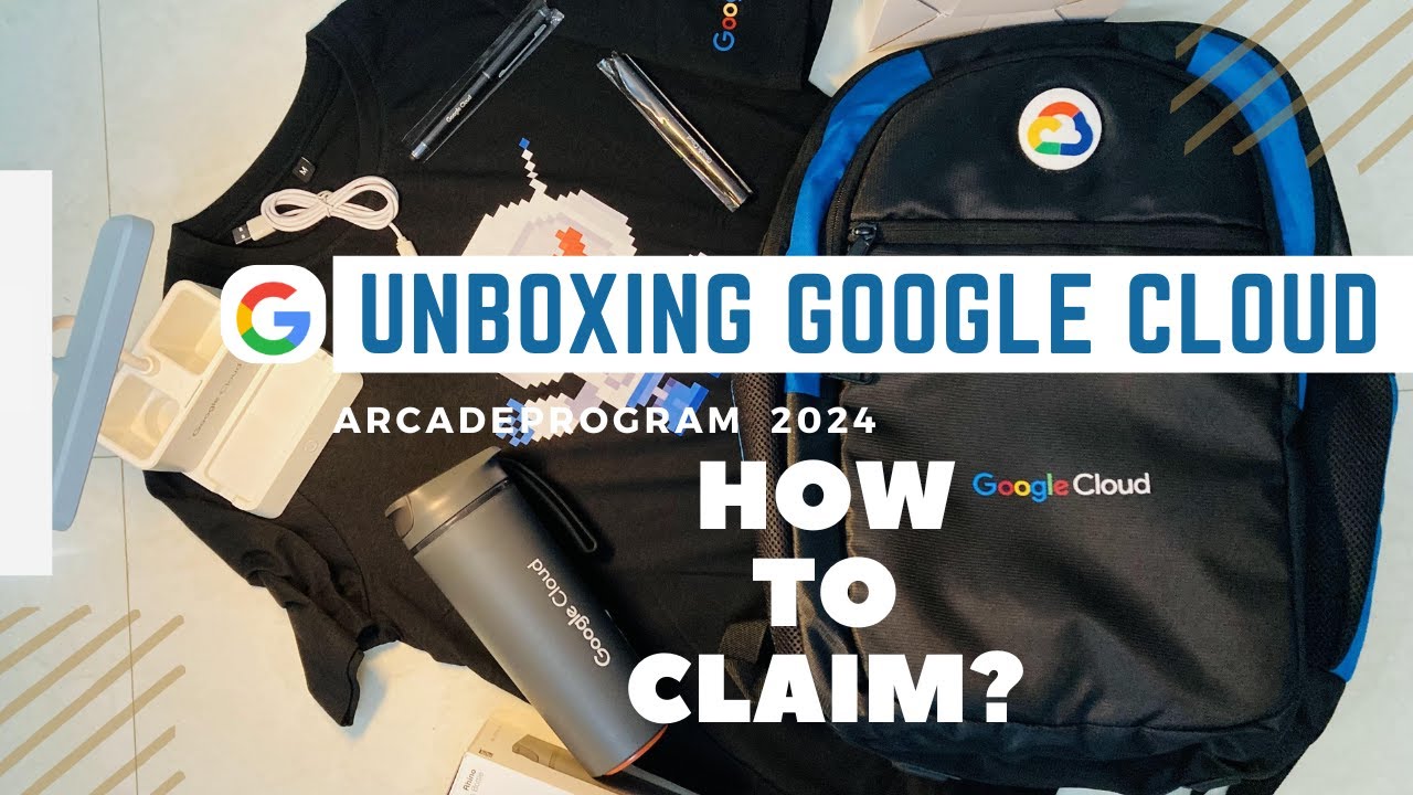 Unboxing Google Arcade Swag 🎉 | How to Get Free Swag & Learn Cloud with ...