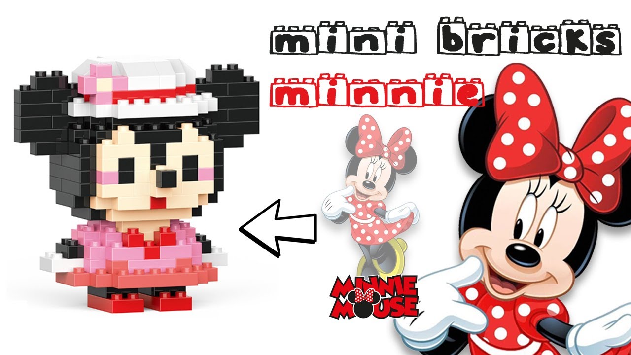 Build Lego Nanoblock Mini Bricks Minnie Mouse Disney - YouTube