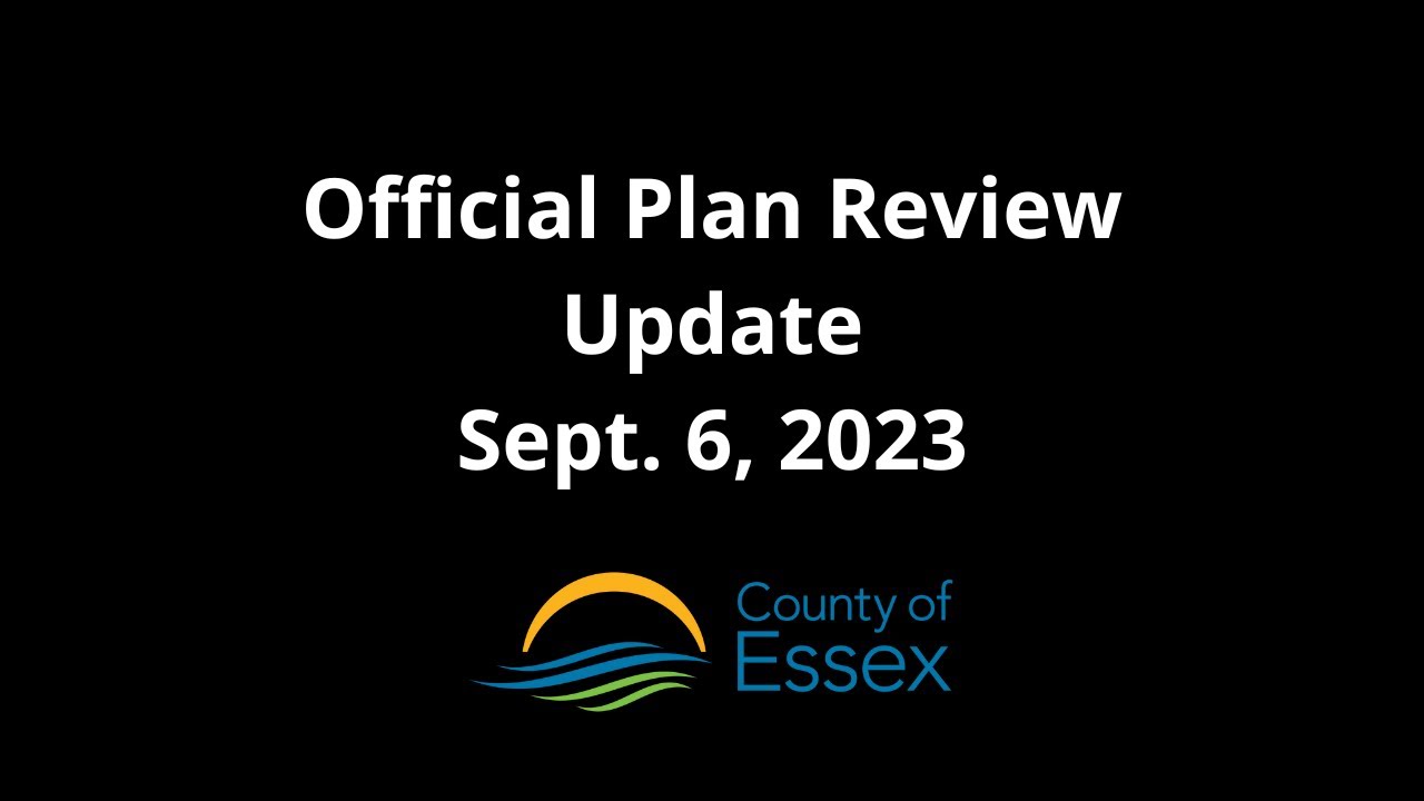 Official Plan Review Update: Sept 6 2023 - YouTube