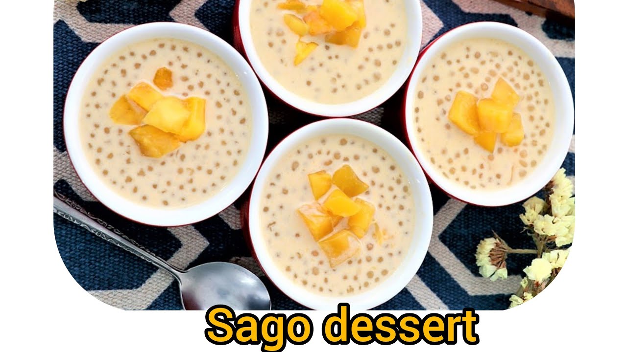 How to make sago dessert | best to eat in summer | sago dessert recipe ...