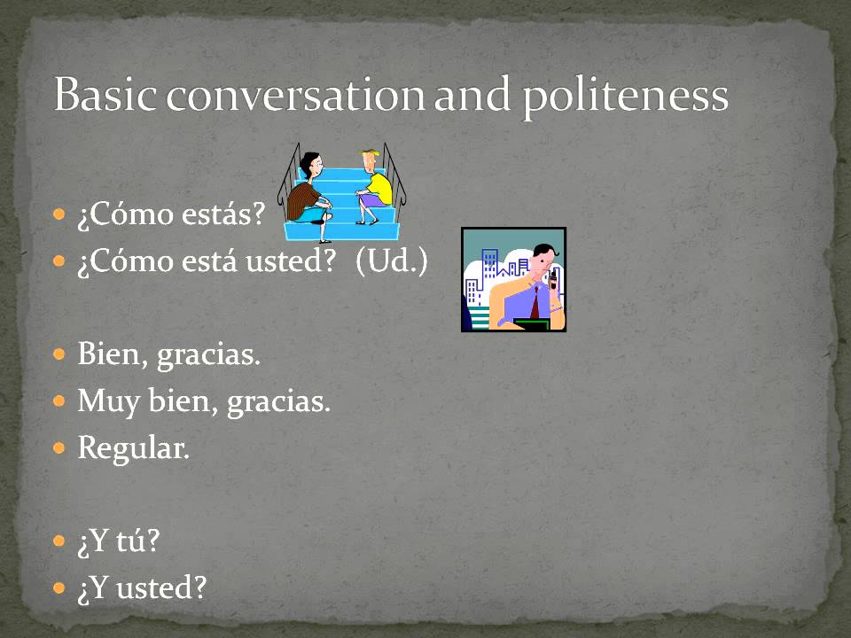 Spanish 1, Para Empezar 1, Conversation - YouTube