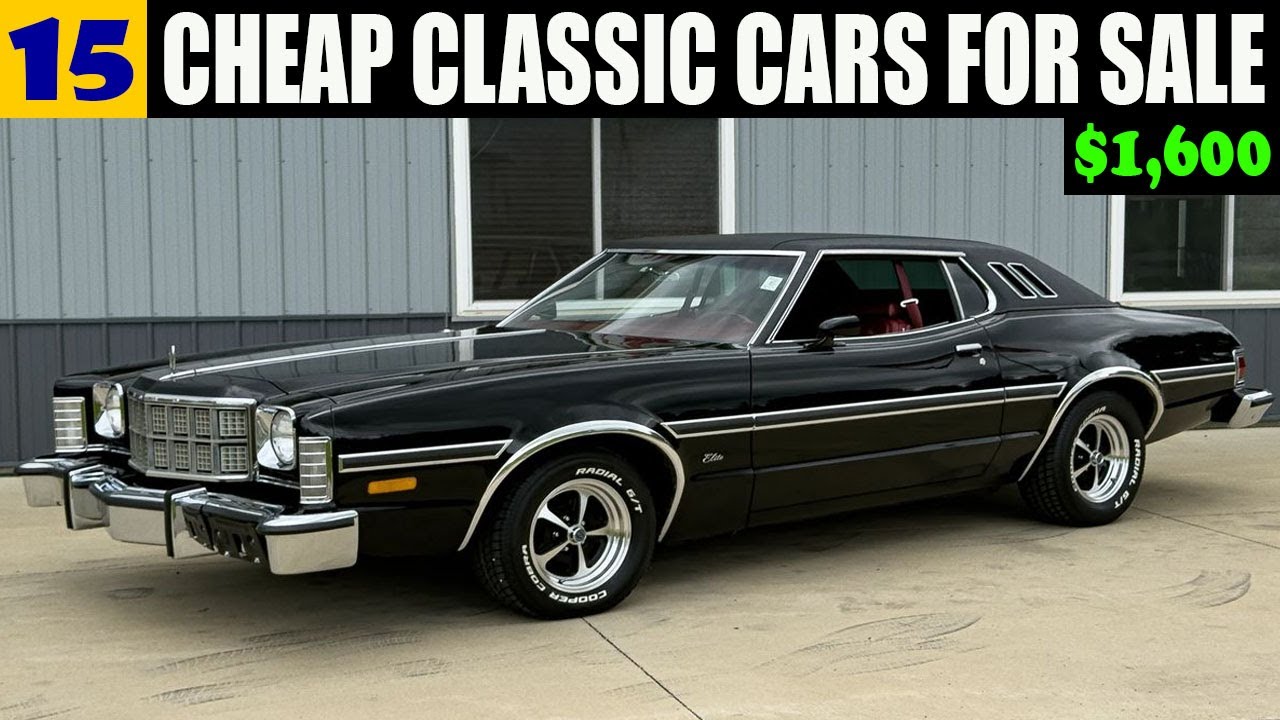 OMG! 15 Classic Cars for Sale CHEAP , Grab Yours ! 🚗💥💸 - YouTube