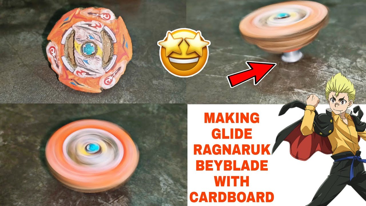 🤩 How to make 💫Glide Ragnaruk💫 beyblade with cardboard || Cardboard ...