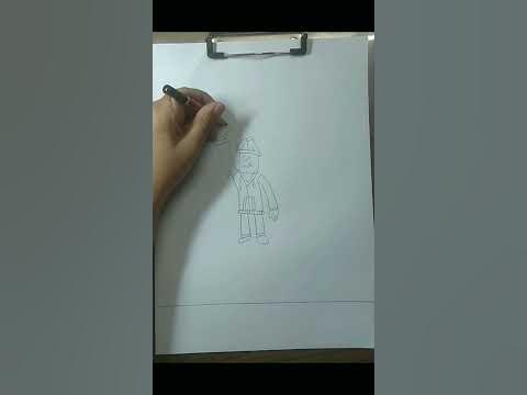 drawing of builderman Roblox - YouTube