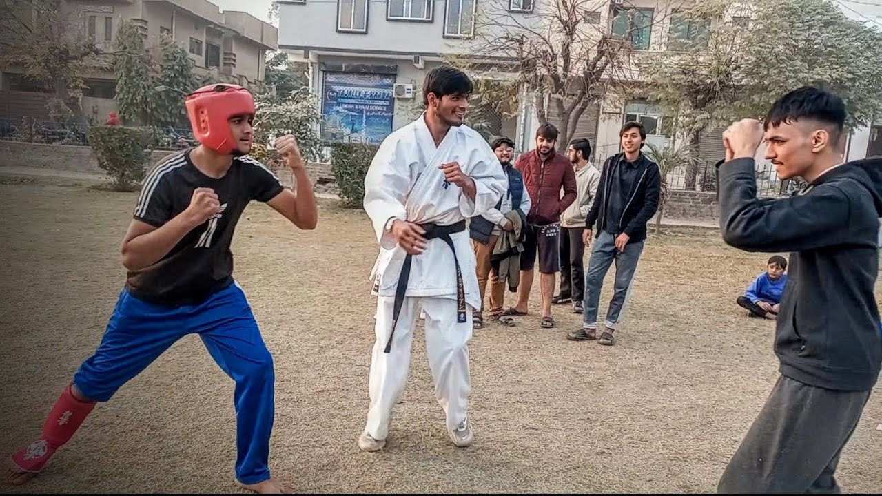 All Khakid Martial Karate Academy🥋🥊 (Hamid 🥋 Vs Arsalan🥋) Fight🥊🥋🥊 ...