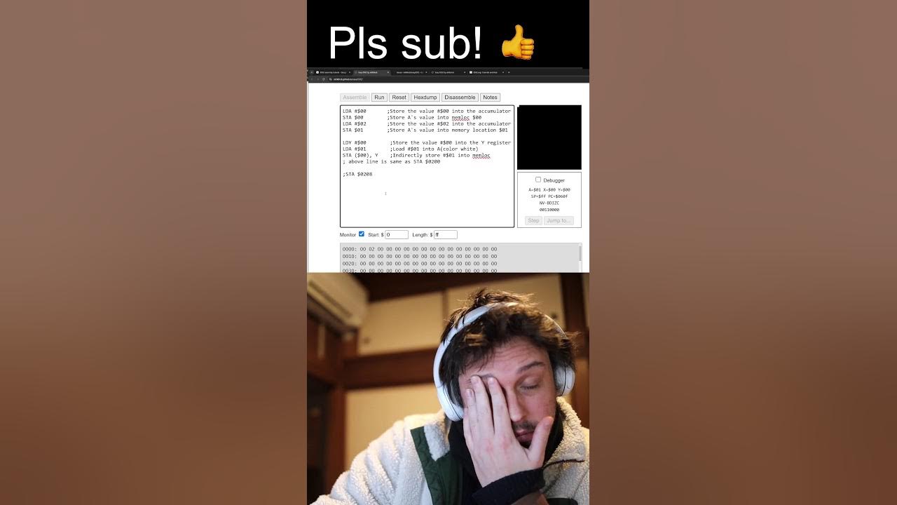 6502 assembly programming - YouTube