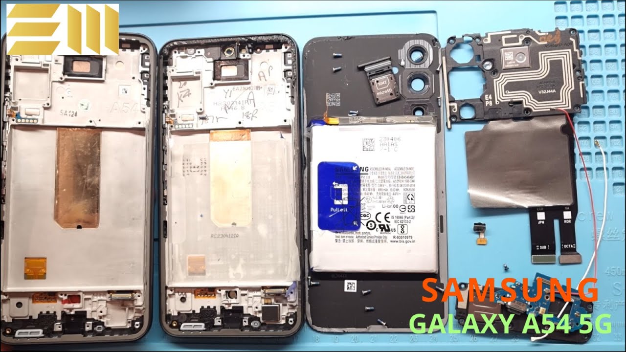 Samsung Galaxy A54 5G - Screen Display Replacement Changing Tutorial ...