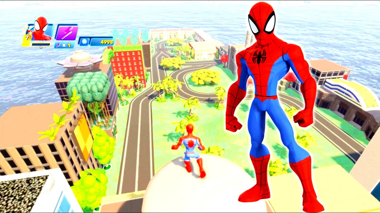 Spiderman Game with Wheels on the Bus, Number Song, Finger Song ...