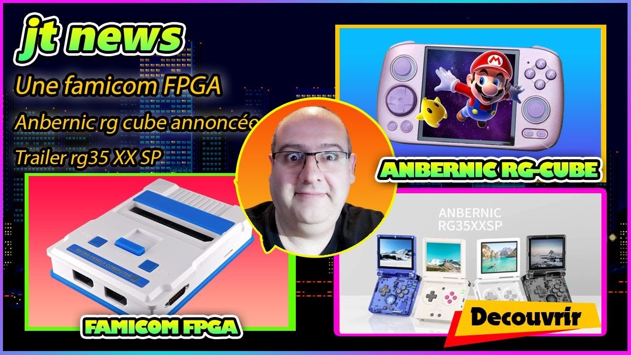 Anbernic RG cube , trailer RG-SP et une future Famicom FPGA ? - YouTube
