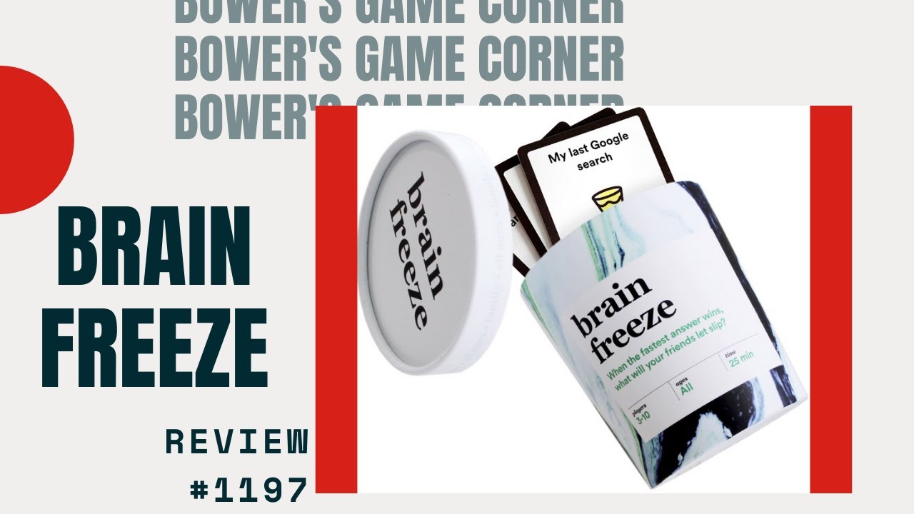 Bower's Game Corner #1197: Brain Freeze Review *The Quick Funny Ice ...
