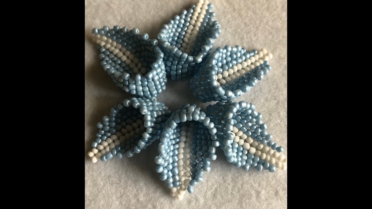Beaded tulip flower/ 🍃 design (old tulip design) - YouTube