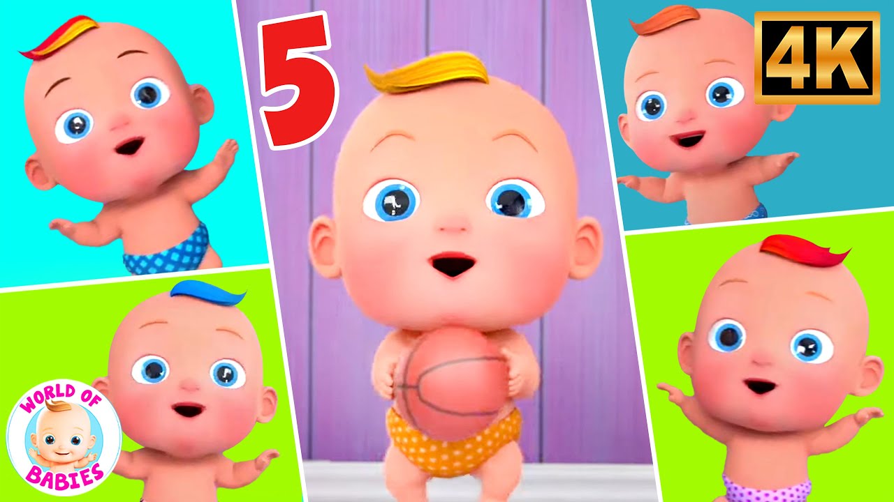 Five Little Babies Jumping on the Bed and More Nursery Rhymes for Kids ...