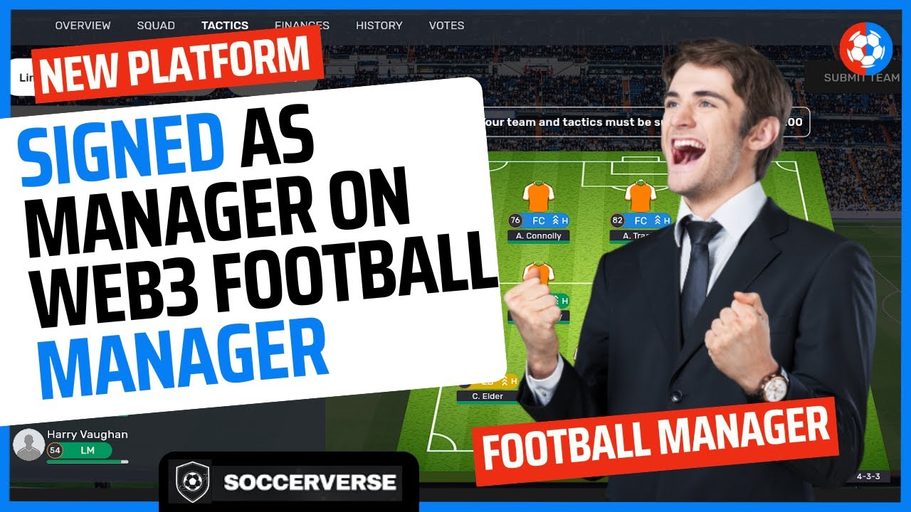WEB3 Football Manager game! FREE to play so why NOT take over a club ...