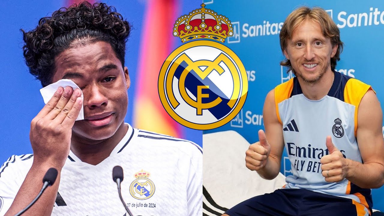 ENDRICK FAIT DES ANNONCES LORS DE SA PRESENTATION AU REAL ! / MODRIC LE ...