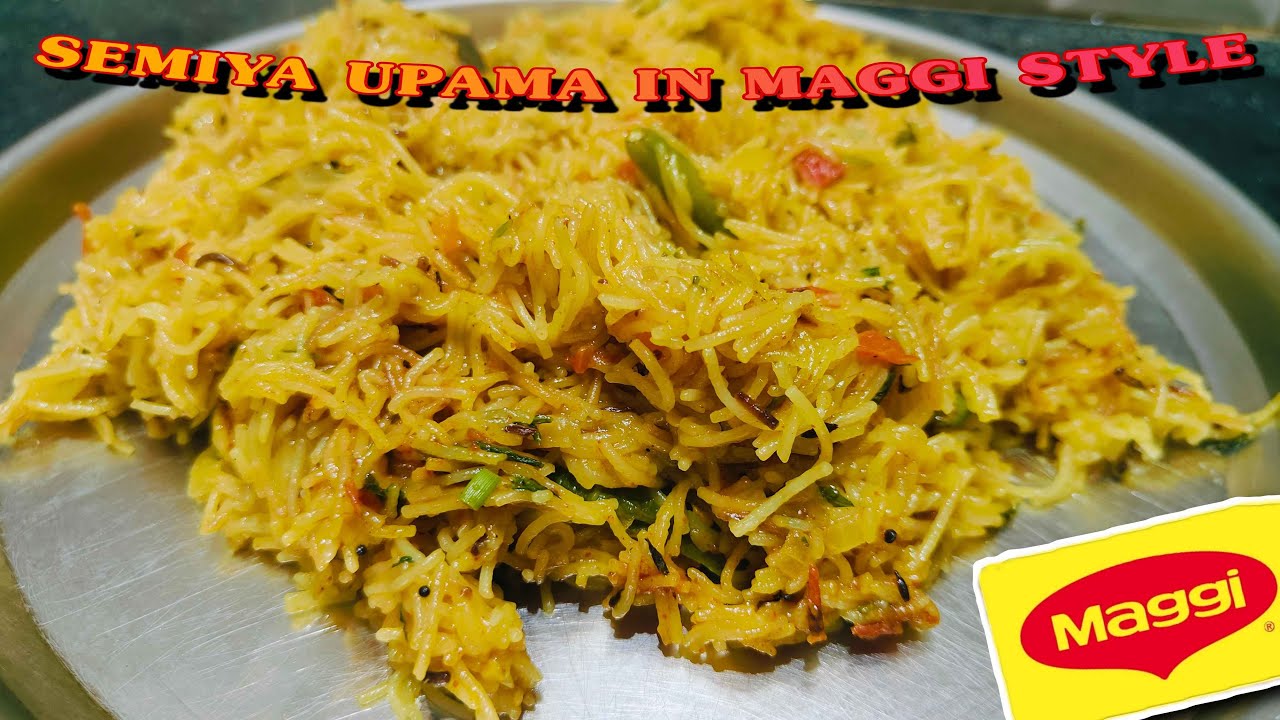 MAGGI STYLE SEMIYA / VERMICELLI UPMA | EASY AND TASTY - YouTube