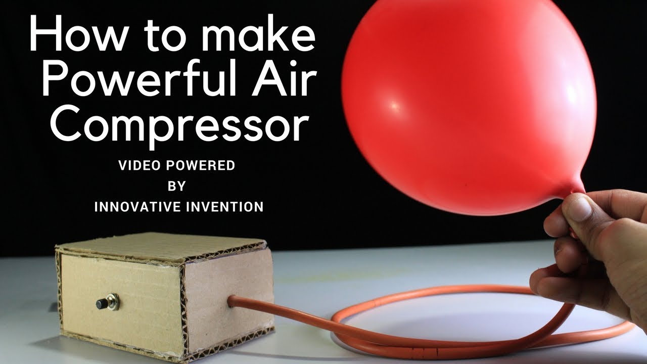 Air compressor:Easy way to make(DIY)(2017) - YouTube