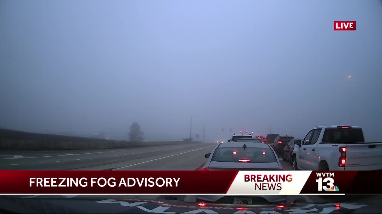 Freezing Fog Advisory impacting morning commute, causing traffic issues ...