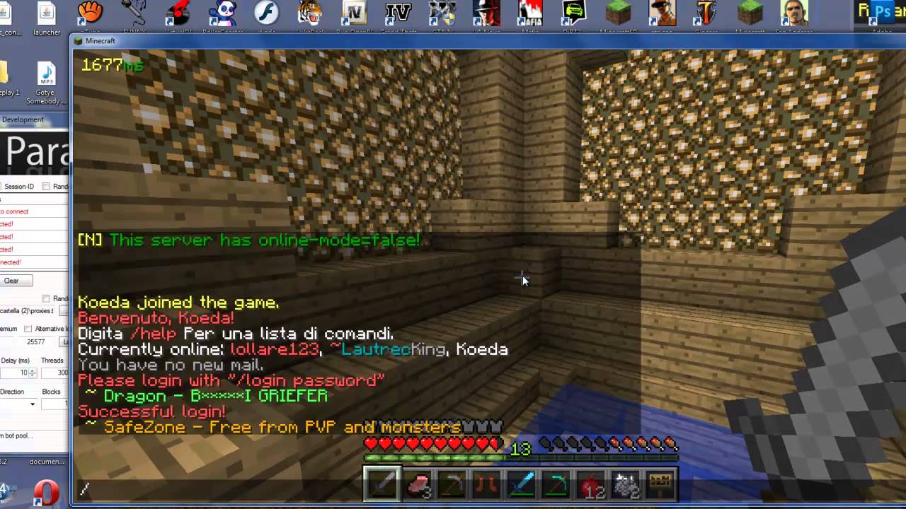 Minecraft spam bot client [2* Programma per bootare] - YouTube