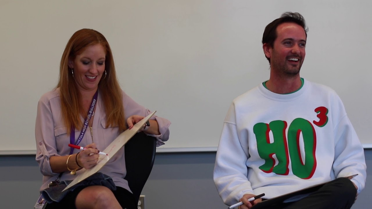 Two Math Teachers Face off in Christmas Trivia Game - YouTube