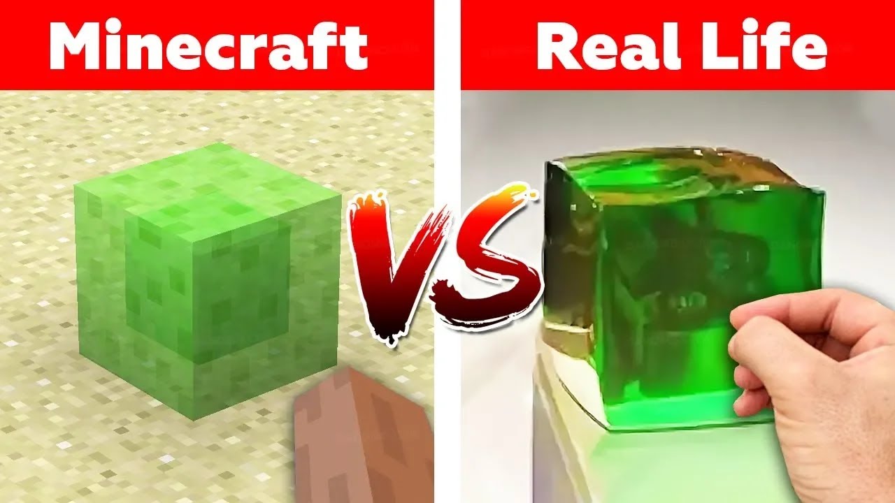 MINECRAFT SLIME IN REAL LIFE! Minecraft vs Real Life animation 2022 ...