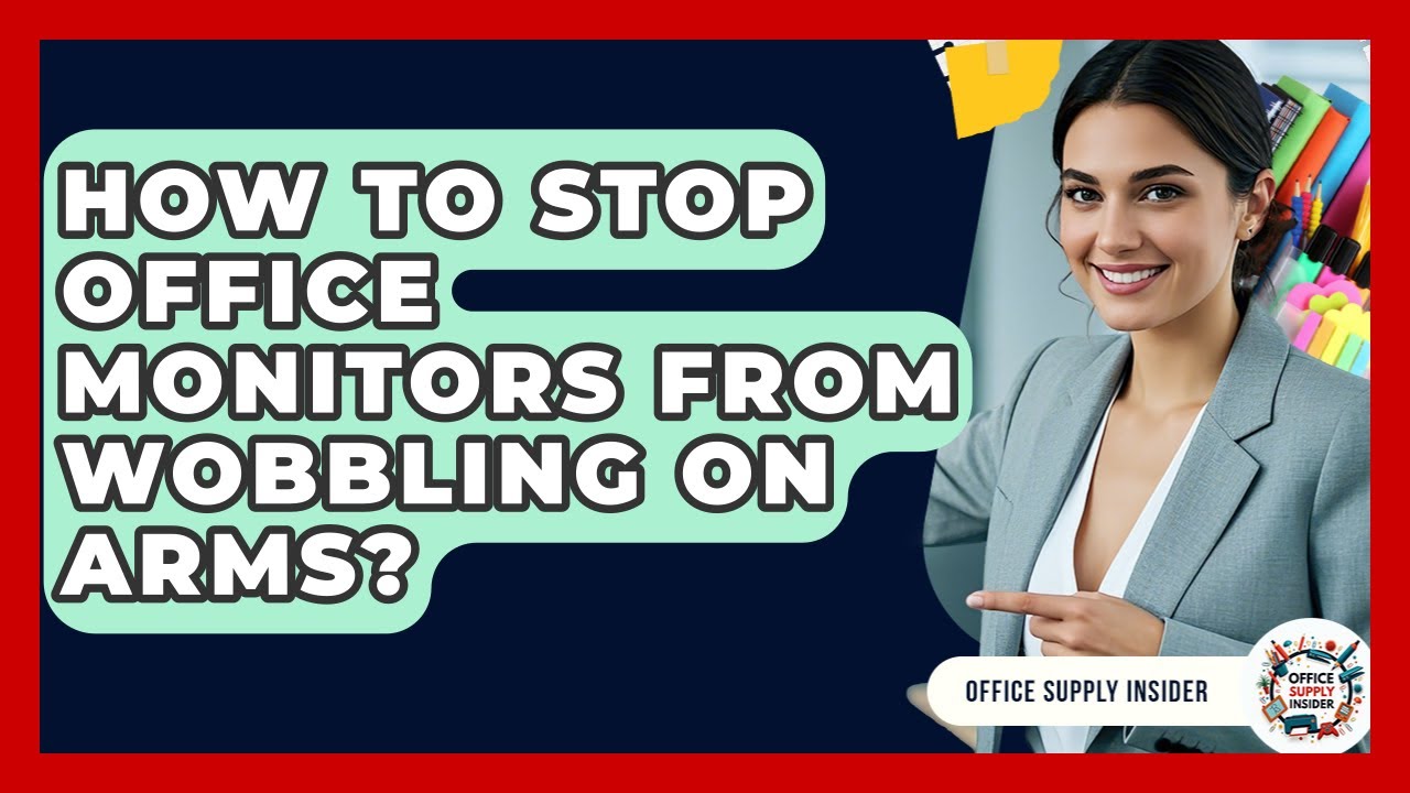 How To Stop Office Monitors From Wobbling On Arms? - Office Supply ...
