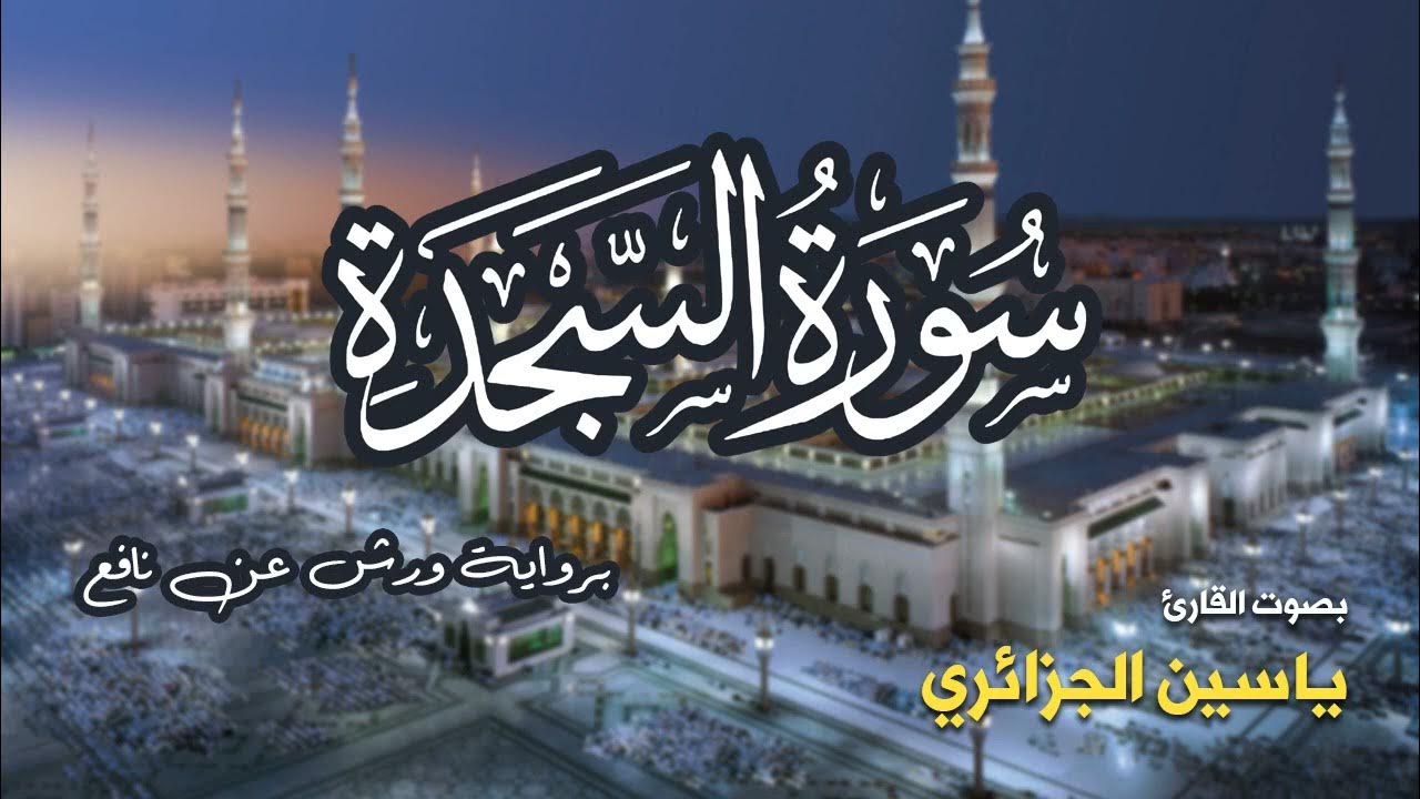 تلاوة مرتبة لسورة السجدة كاملة بصوت القارئ ياسين الجزائري Surah As Sajdah