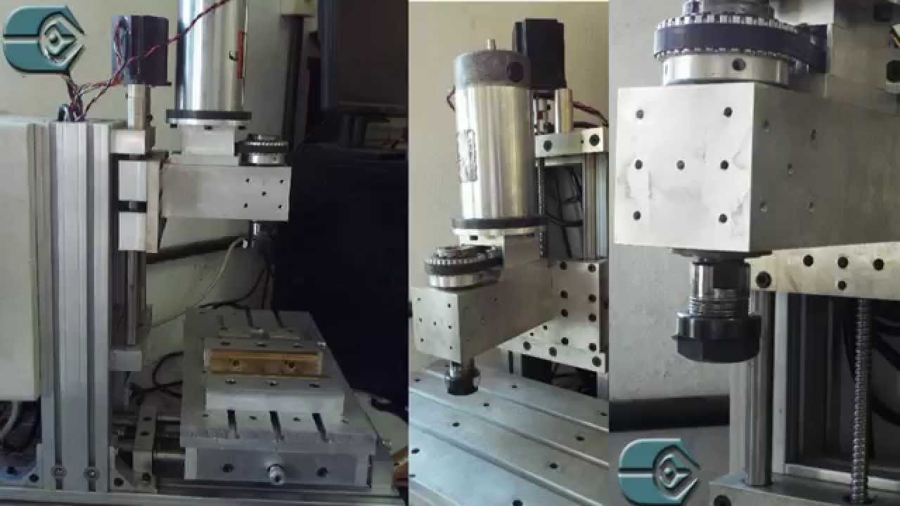 Mini Fresadora CNC feita em casa - YouTube
