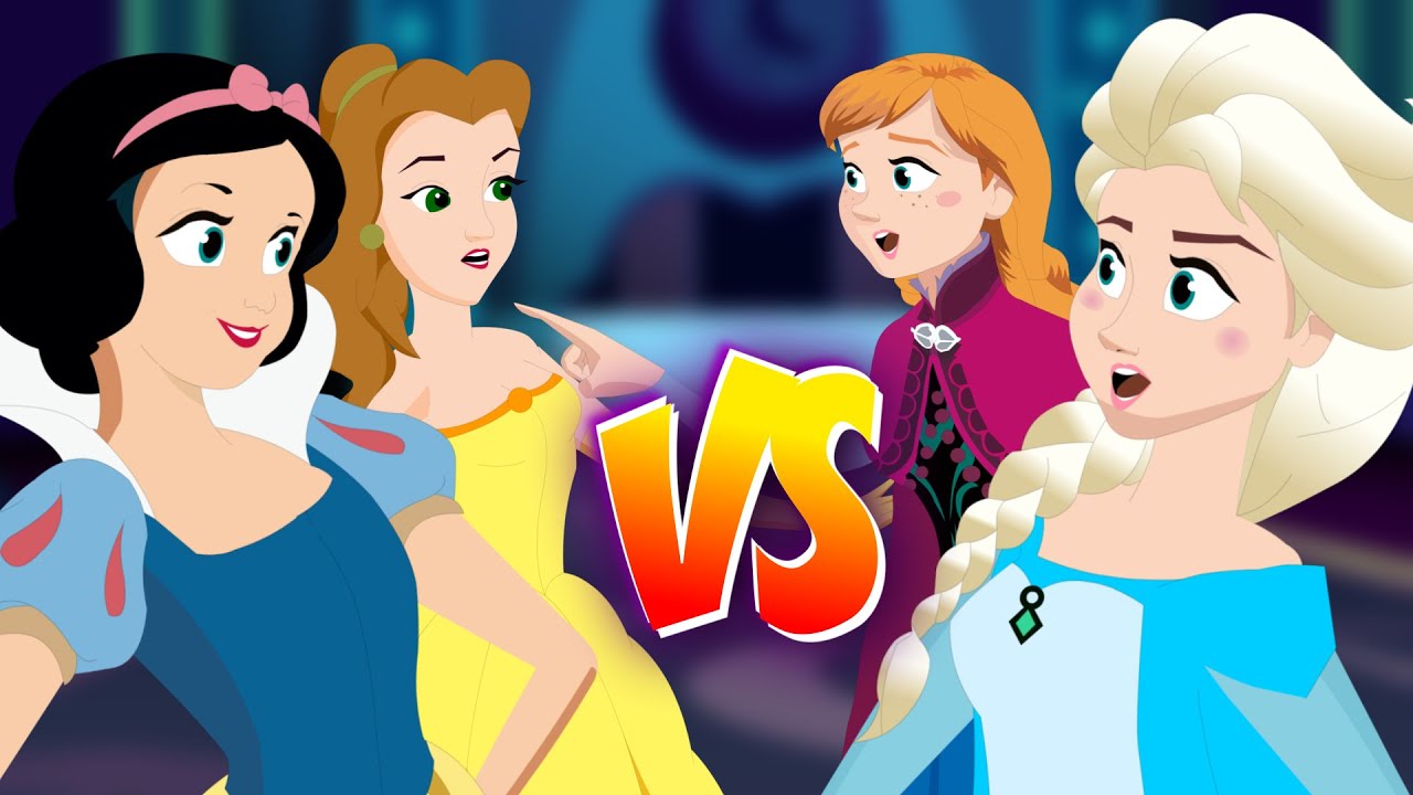 Elsa y Anna vs Blancanieves y Bella - BATALLAS DE RAP DE PRINCESAS ...