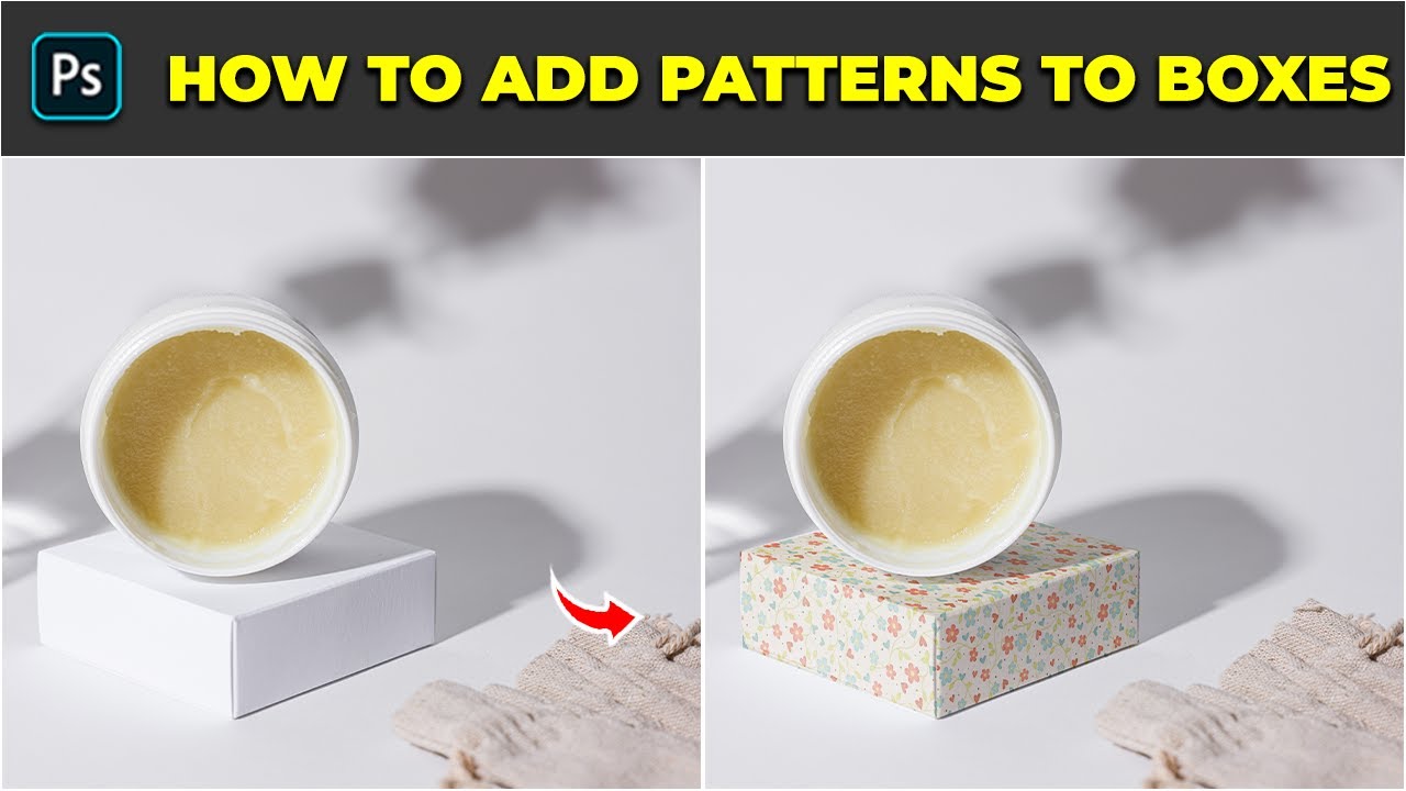 How to Add Patterns to Boxes - Photoshop Tutorial - YouTube