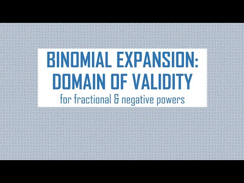 Valid Values for a Binomial Expansion - YouTube
