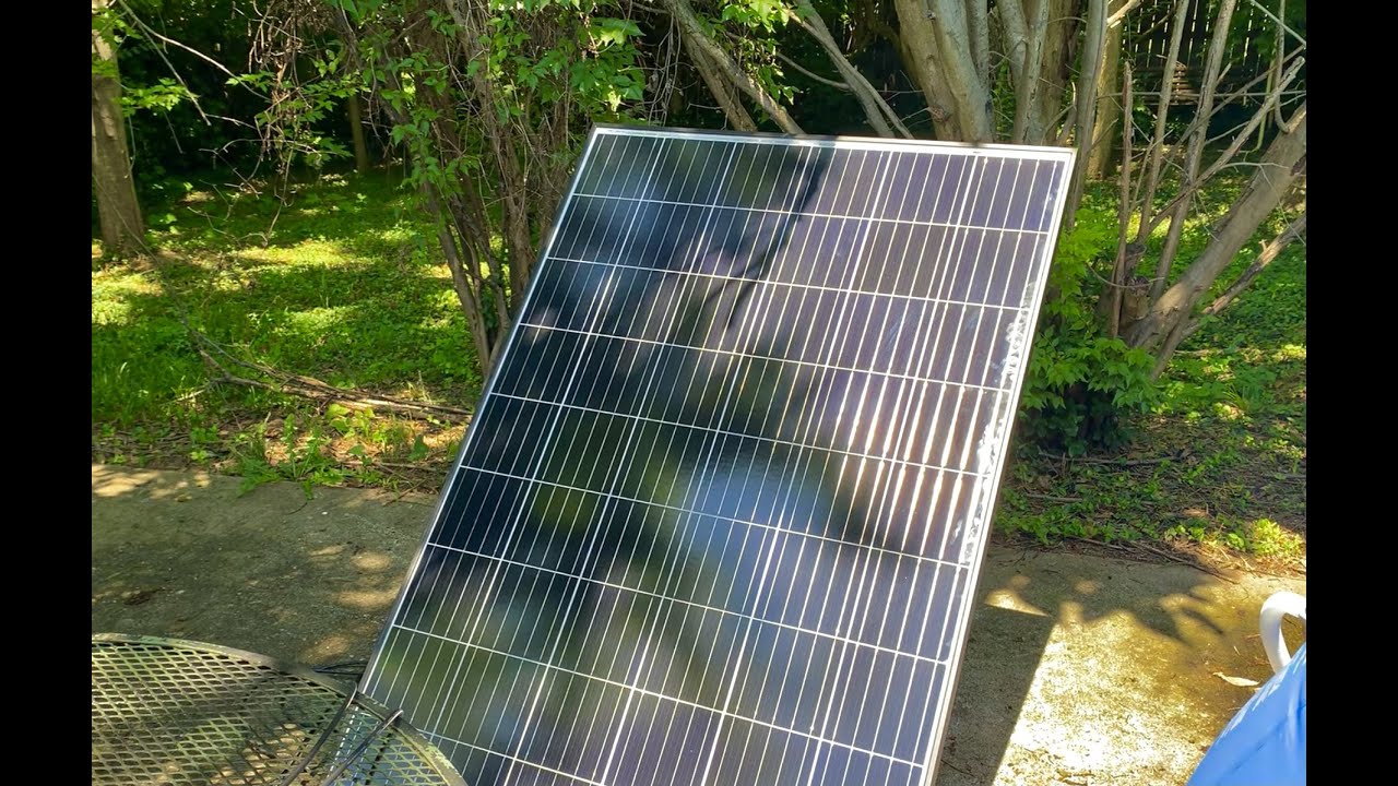 😘 DIY Large SOLAR PANEL STAND 😄👍 - YouTube