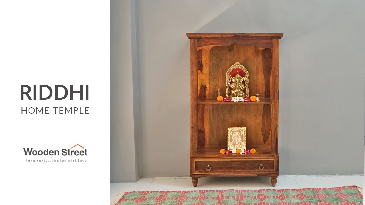 Riddhi Home Temple | Latest Temple Designs 2023 | Wooden Street - YouTube