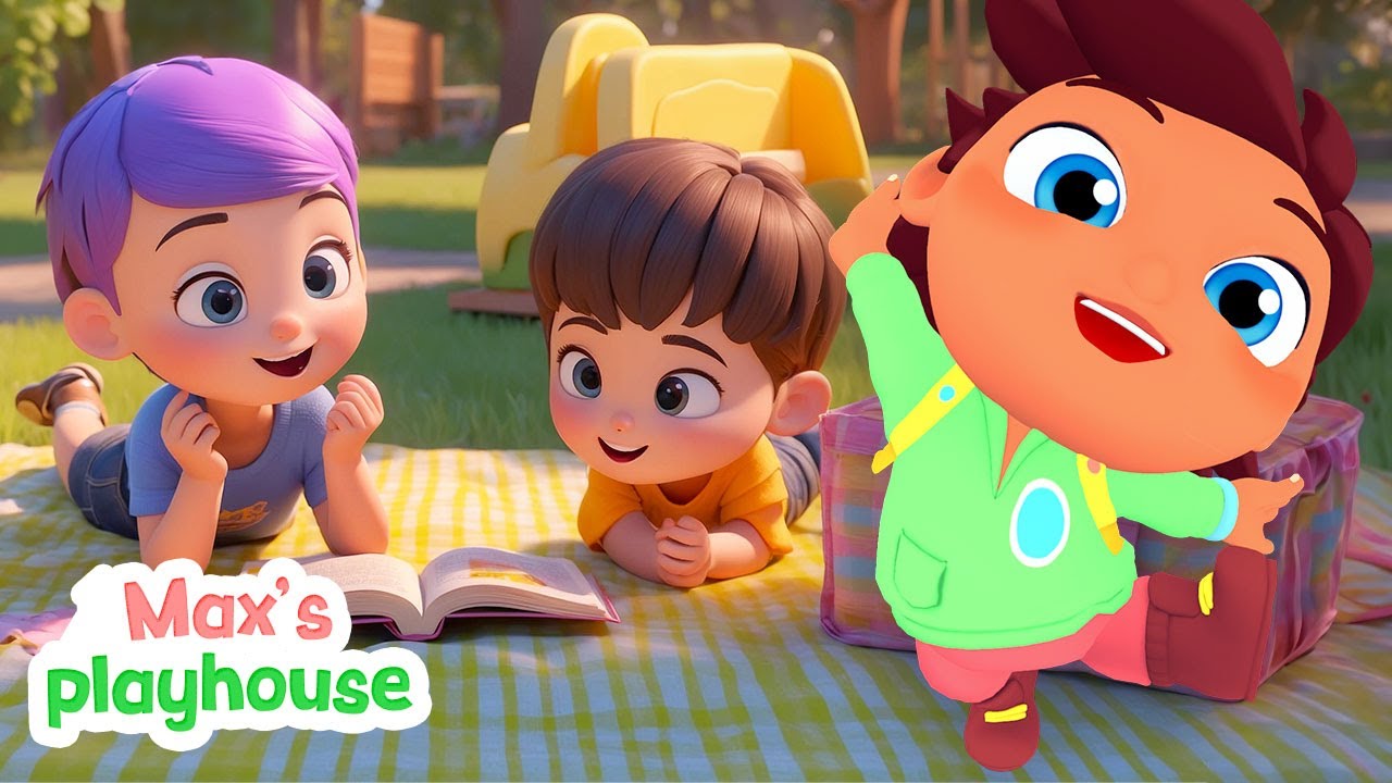 Let's Go On A Picnic Song 🌭🍪 + Kindergarten | Little Baby Max - YouTube