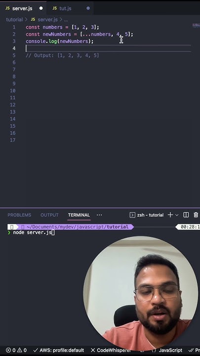 Spread Syntax In Javascript Code Javascript Nodejs Codewithpawan Youtube