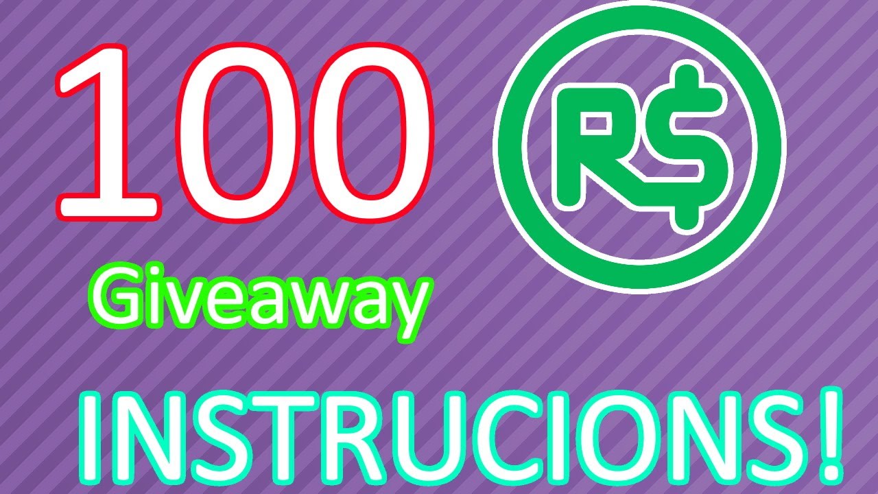 100 ROBUX GIVEAWAY! (Instructions) - YouTube