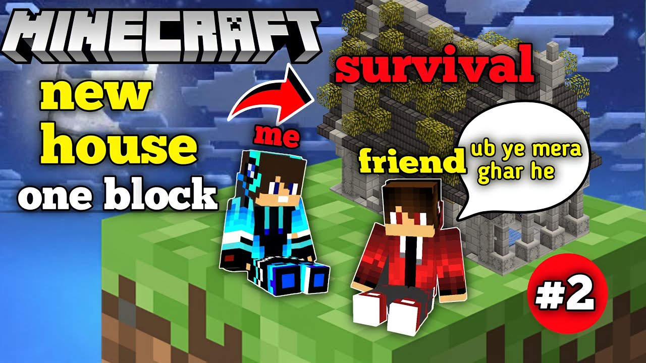 new house in Minecraft one block part #2 🏠 - YouTube