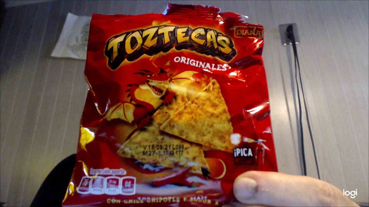 Toztecas Chipotle Tortilla Chips & Spicy Snack Unboxing - YouTube