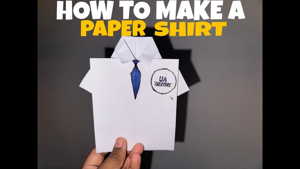 HOW TO MAKE A PAPER SHIRT (EASY) - YouTube