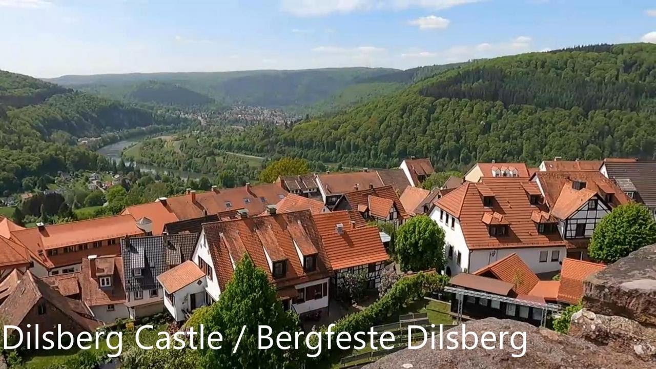 Stunning View, Dilsberg Fortress Ruins 4k / Burg Dilsberg 4k - YouTube