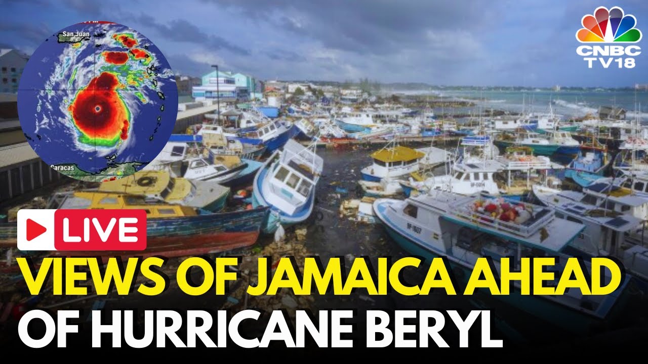 LIVE: Views of Jamaica ahead of Hurricane Beryl | Jamaica Braces for ...