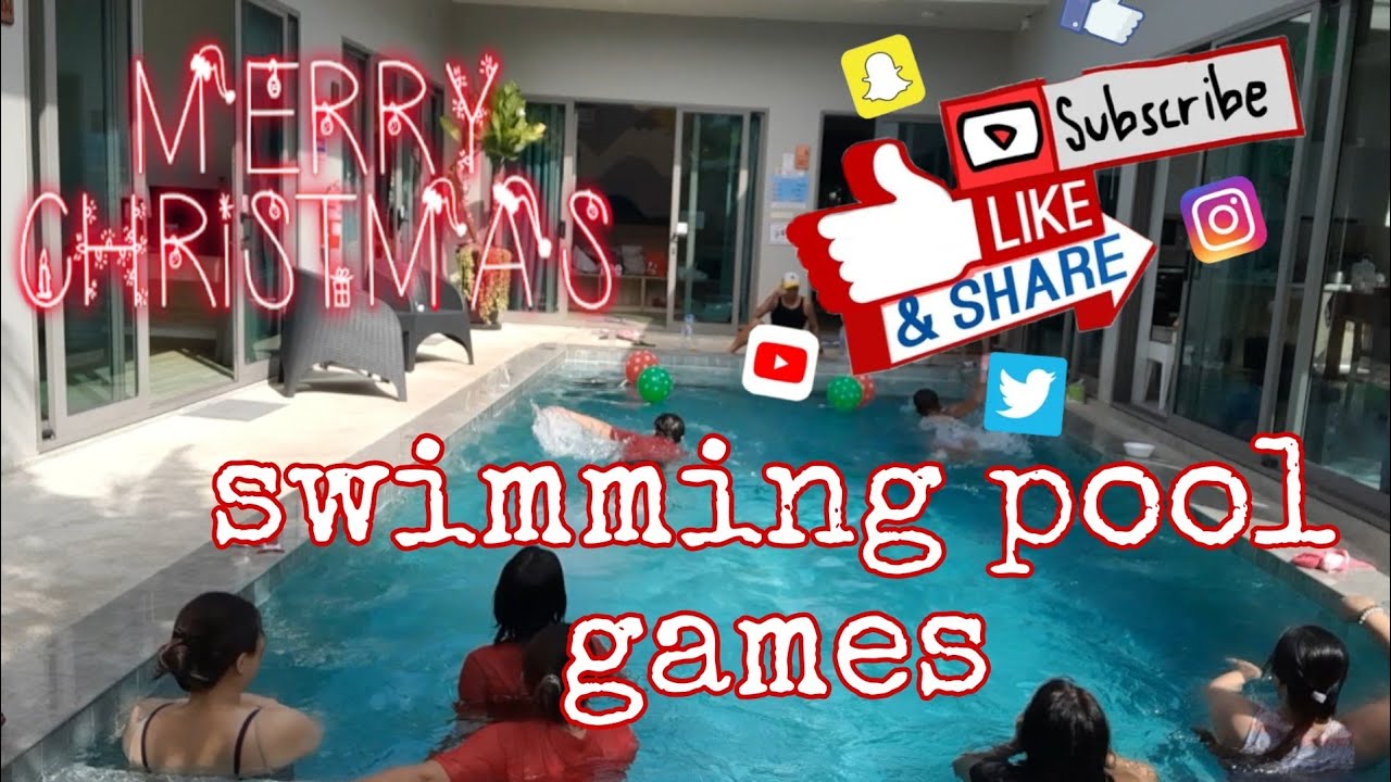 Christmas Day! Swimming Pool Party 🥳 🎉 - YouTube