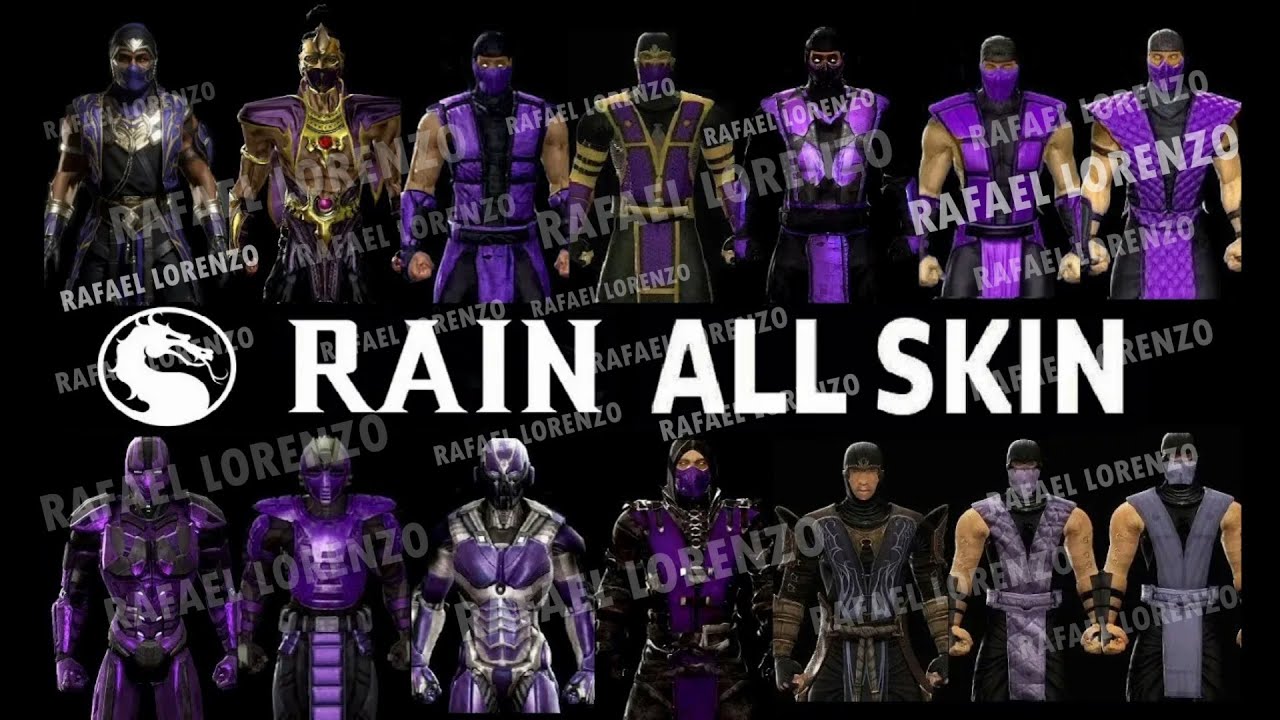 Mortal Kombat 9 - ALL Rain Skins Mod DLC MK9 MKKE - YouTube